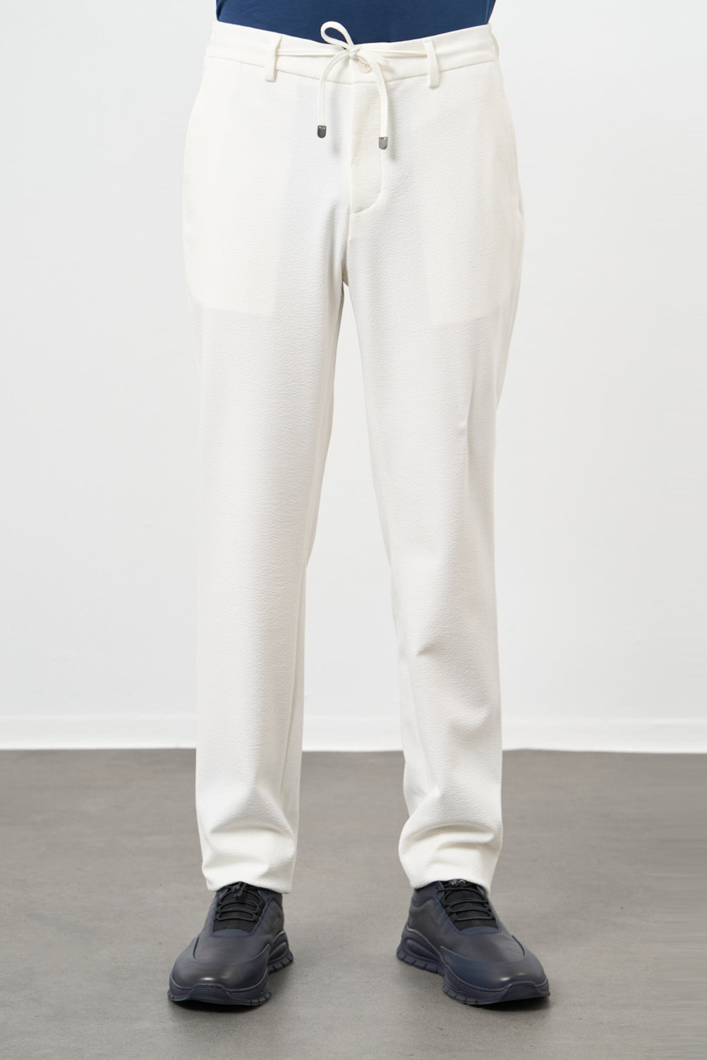 Slim-Fit Chino Pants - Light Cream
